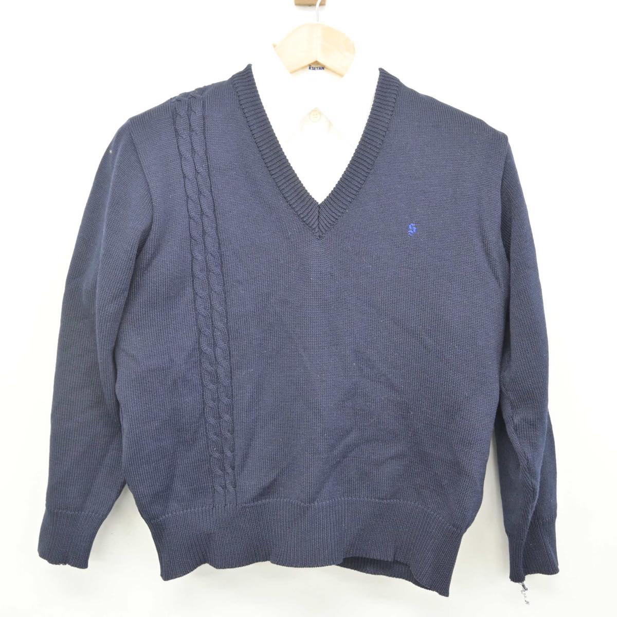 【中古】東京都 白梅学園高等学校 女子制服 2点（シャツ・ニット）sf030050 中古制服通販パレイド