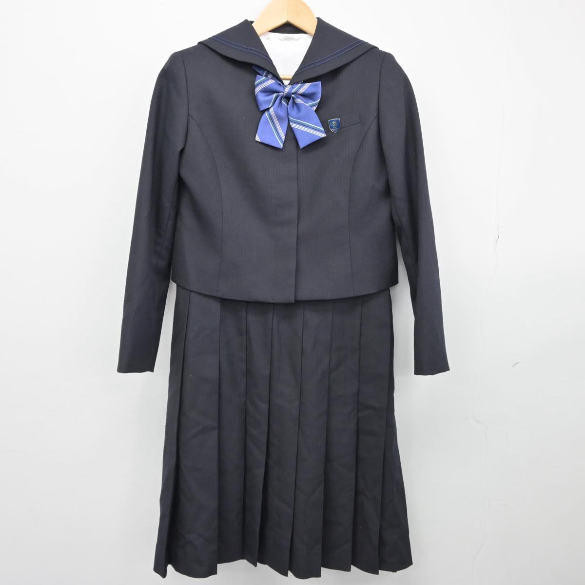 【中古】静岡県 浜松学院高等学校 女子制服 5点（ブレザー・シャツ・ジャンパースカート）sf030376 中古制服通販パレイド