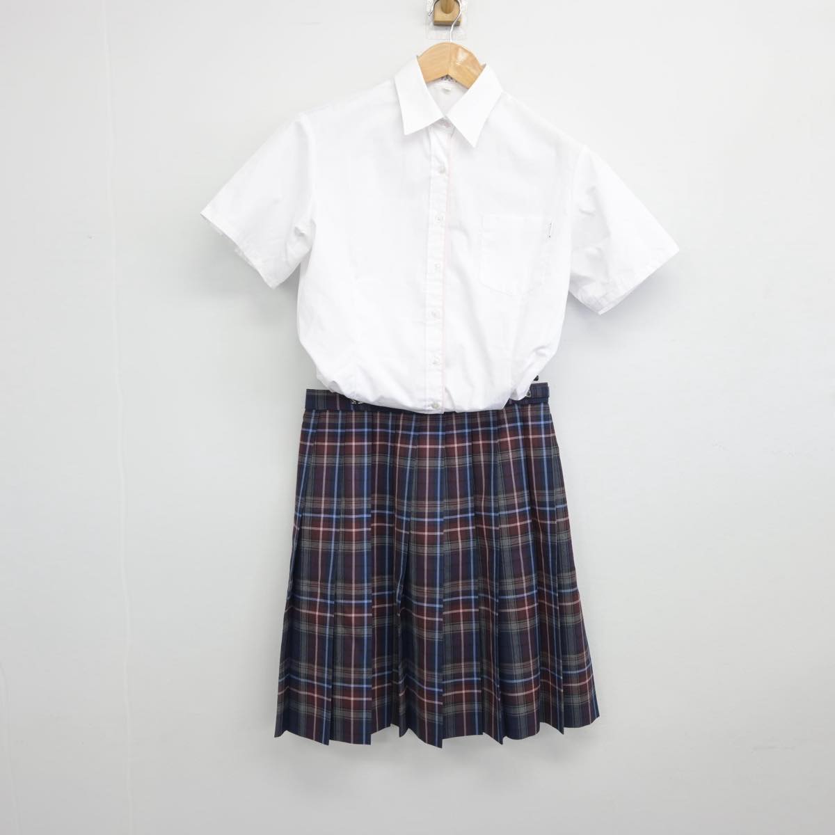 【中古】東京都 共立女子第二中学校 女子制服 3点（シャツ・スカート）sf030513 中古制服通販パレイド