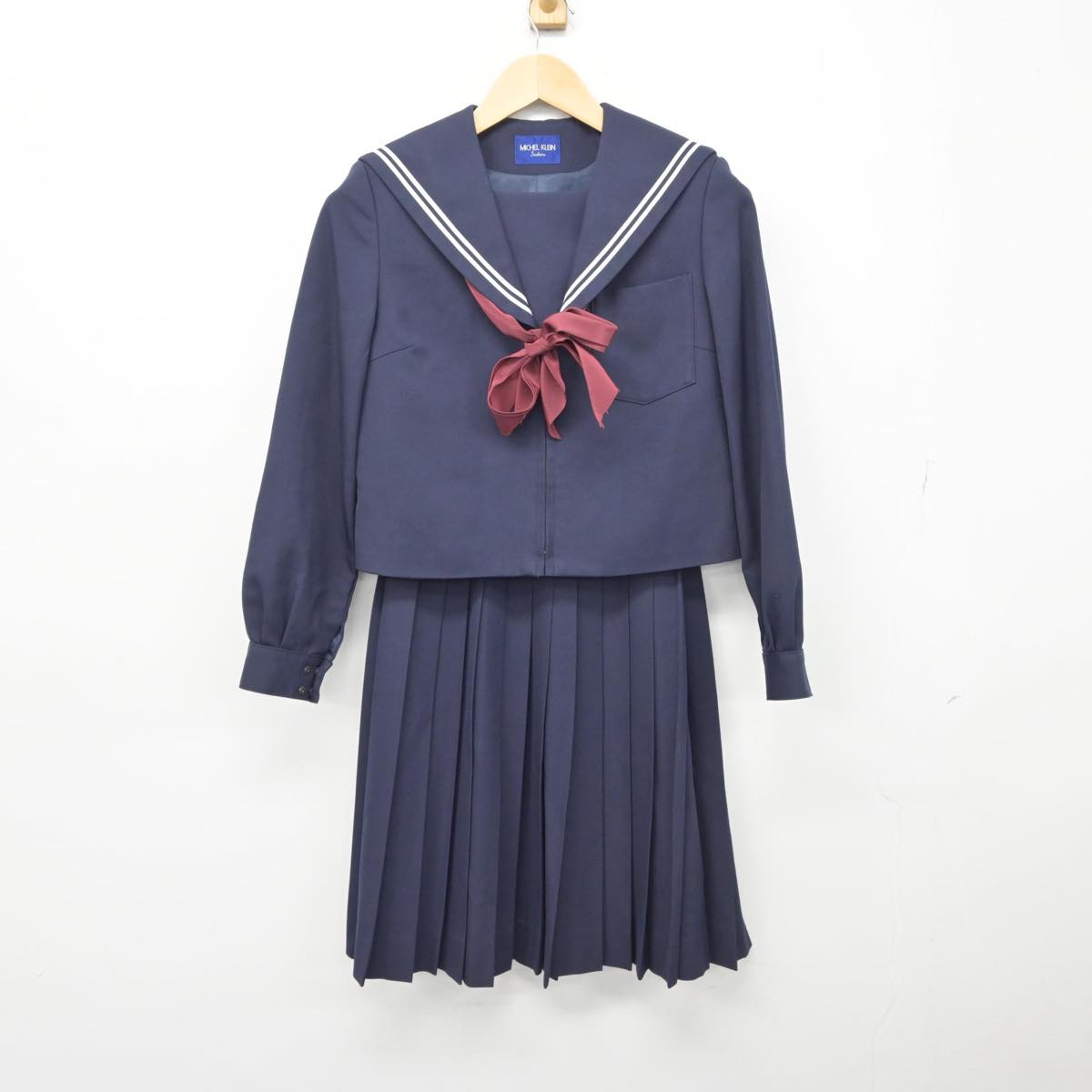 【中古】愛知県 岡崎市立矢作北中学校 女子制服 3点(セーラー服・スカート)sf030569 中古制服通販パレイド