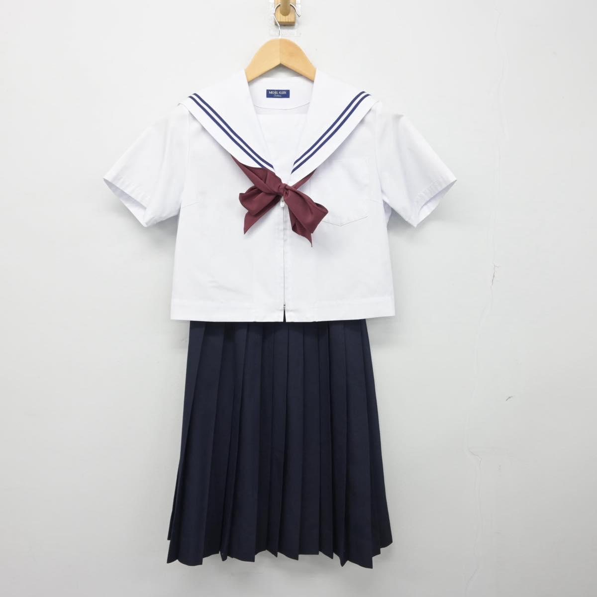 【中古】愛知県 岡崎市立矢作北中学校 女子制服 3点（セーラー服・スカート）sf030571 中古制服通販パレイド