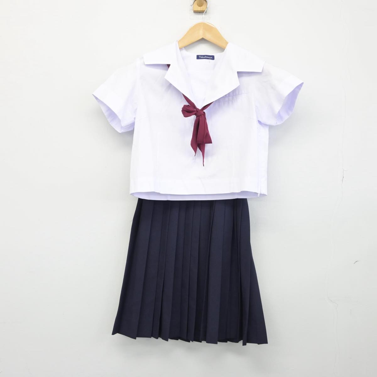 【中古】大阪府 大阪教育大学附属高等学校平野校舎 女子制服 4点（セーラー服・スカート）sf030648 中古制服通販パレイド