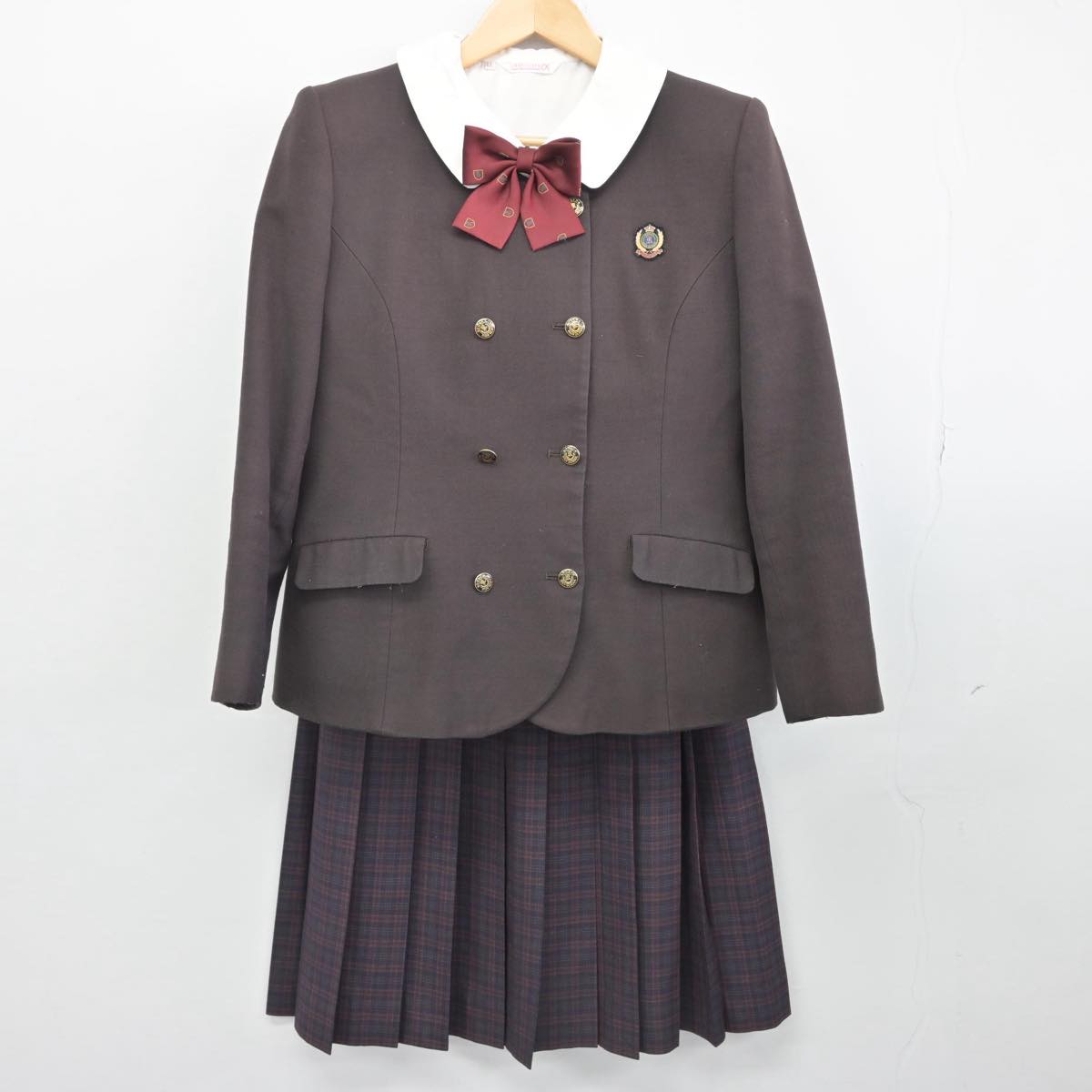 【中古】兵庫県 香寺高等学校 女子制服 5点（ブレザー・ニット・シャツ・スカート）sf030993 中古制服通販パレイド