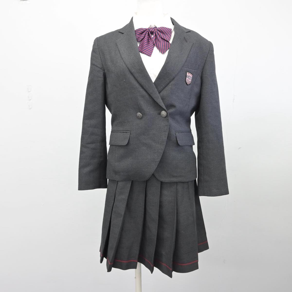 【中古】東京都 桜美林中学校 女子制服 6点（ブレザー・シャツ・スカート）sf031166 中古制服通販パレイド