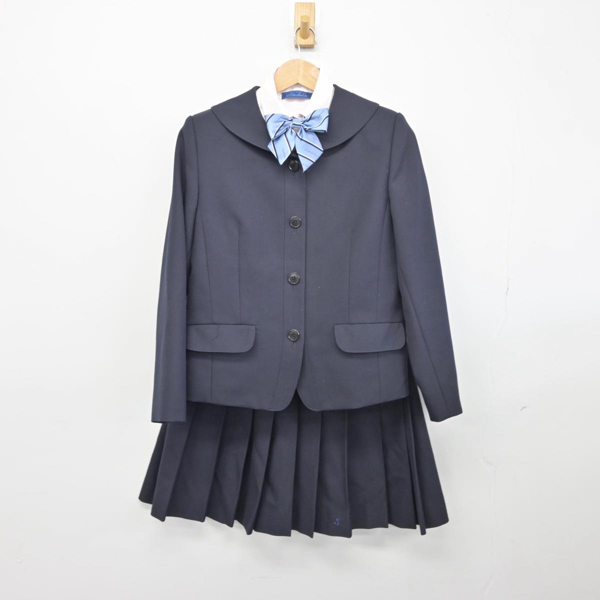 【中古】大阪府 泉北高等学校 女子制服 5点（ブレザー・ニット・シャツ・スカート）sf031572 中古制服通販パレイド