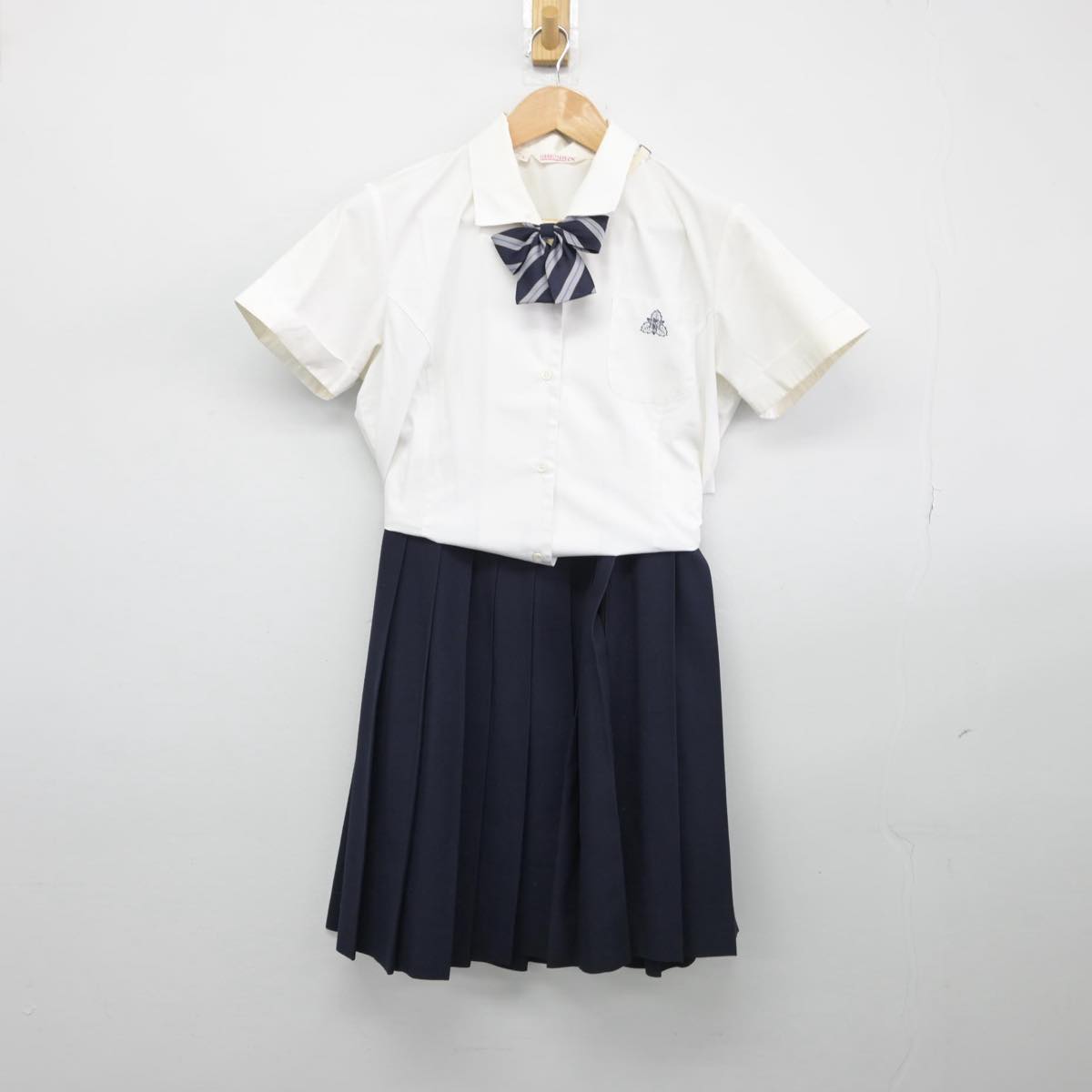 【中古】福岡県 久留米大学附設高等学校 女子制服 3点（シャツ・スカート）sf031694 中古制服通販パレイド