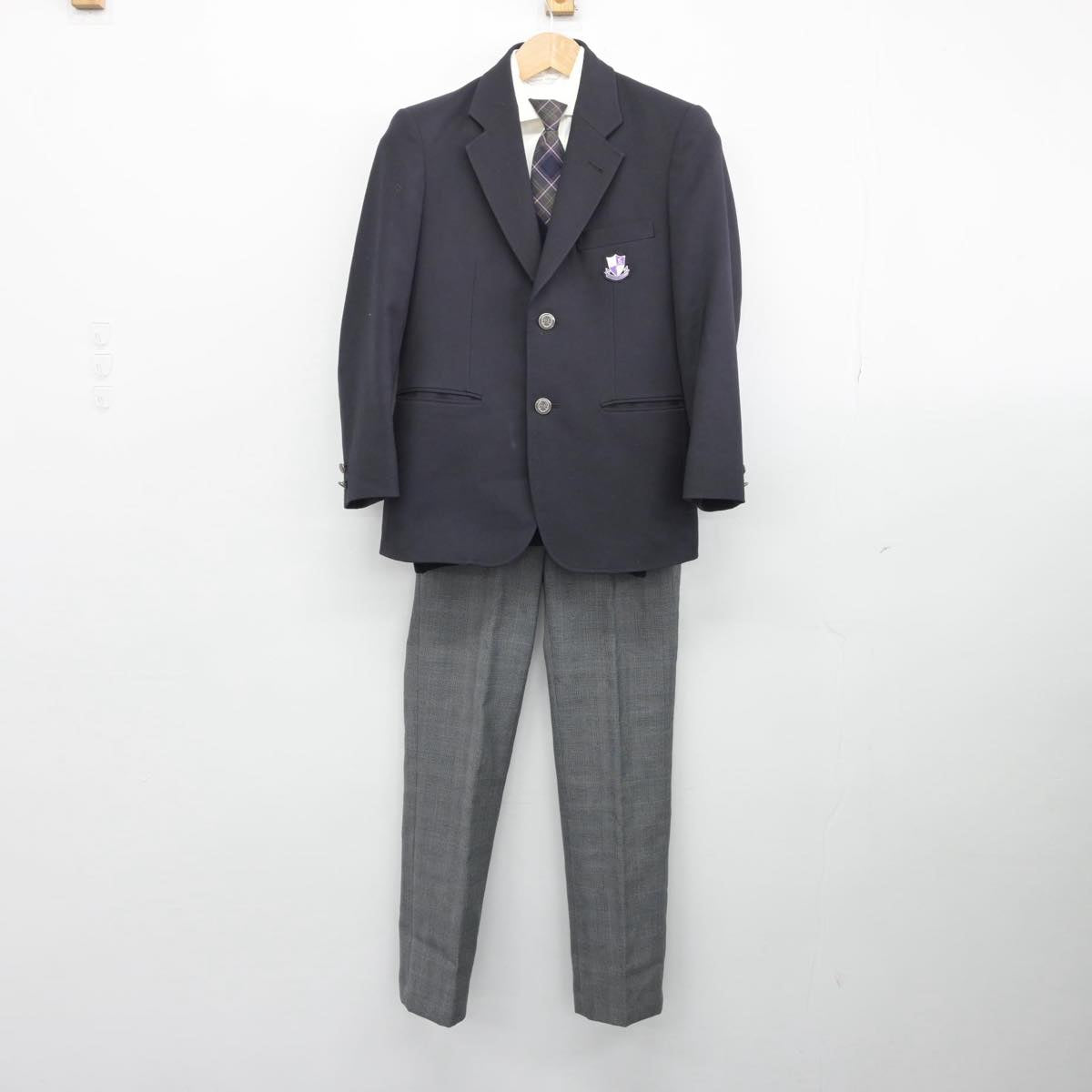 【中古】愛知県 愛知工業大学名電中学校 男子制服 5点（ブレザー・ニット・シャツ・ズボン）sf031759 中古制服通販パレイド