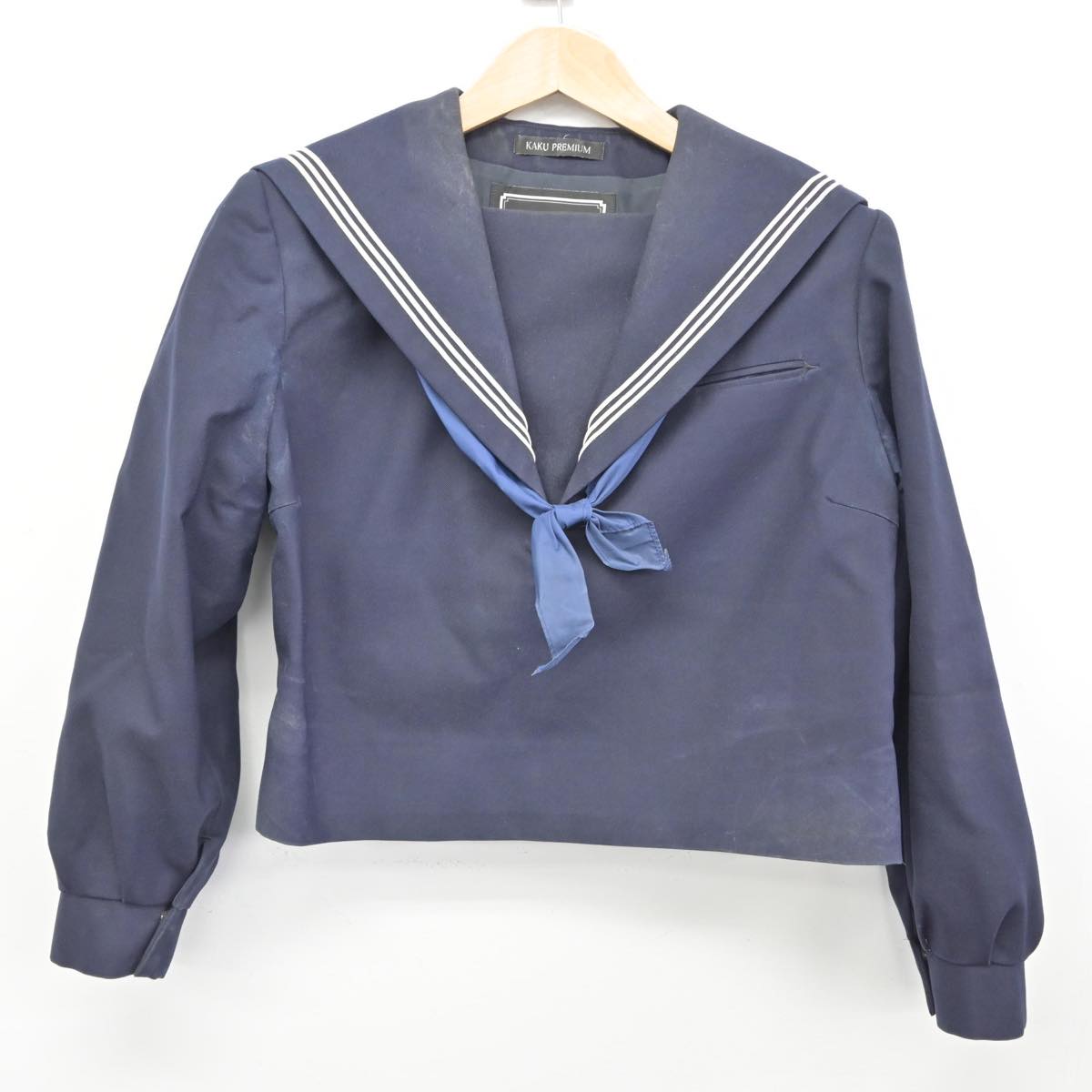 【中古】福岡県 福岡市立第二中学校 女子制服 2点（セーラー服）sf031960 中古制服通販パレイド