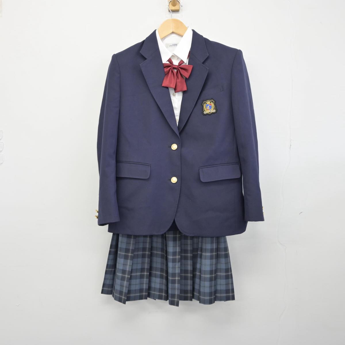 【中古】千葉県 千城台西中学校 女子制服 4点（ブレザー・シャツ・スカート）sf032004 中古制服通販パレイド