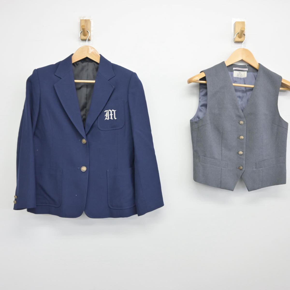 【中古】神奈川県 川崎市立南河原中学校 女子制服 2点（ブレザー・ベスト）sf032111 中古制服通販パレイド