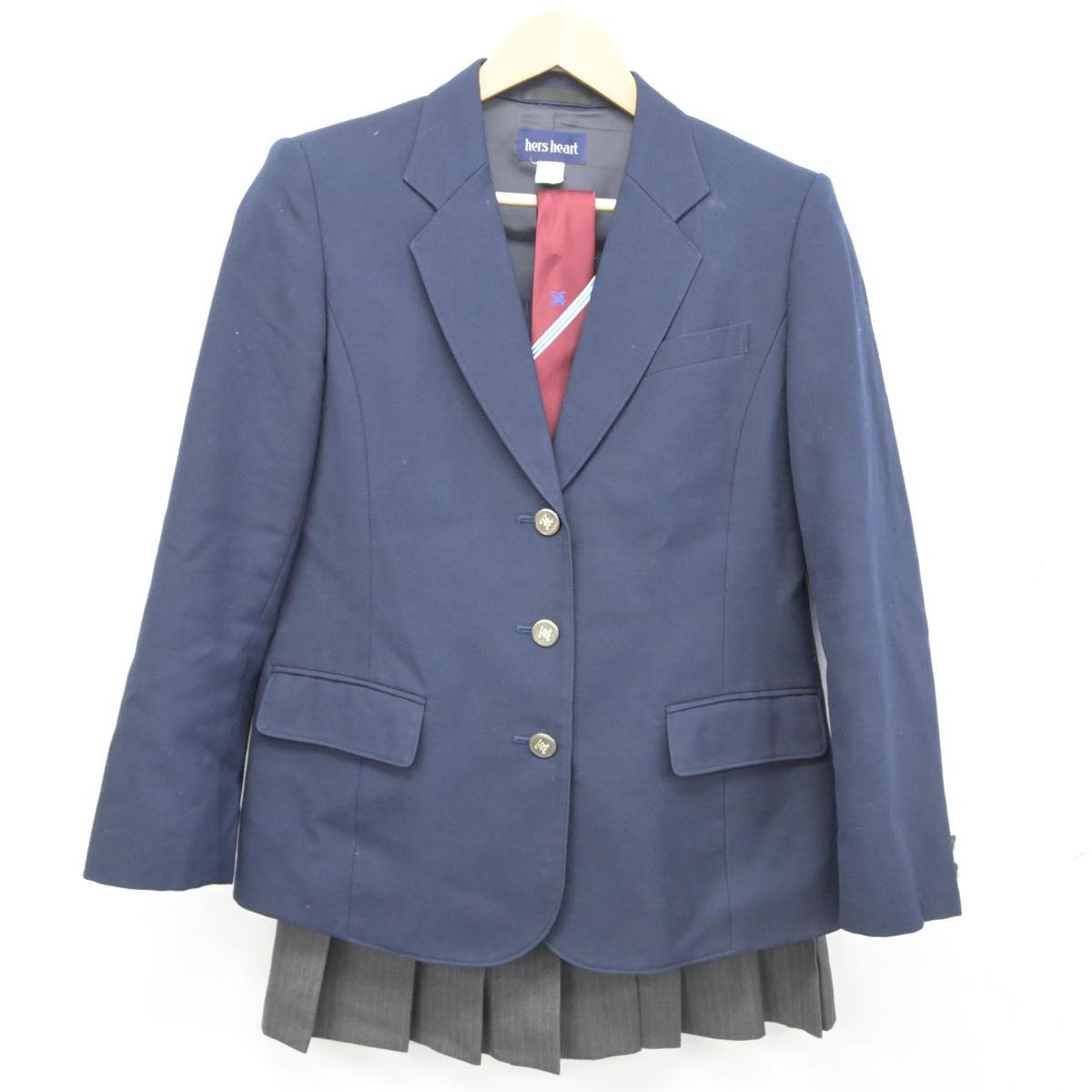 【中古】岐阜県 可児高等学校 女子制服 3点（ブレザー・スカート）sf032451 中古制服通販パレイド