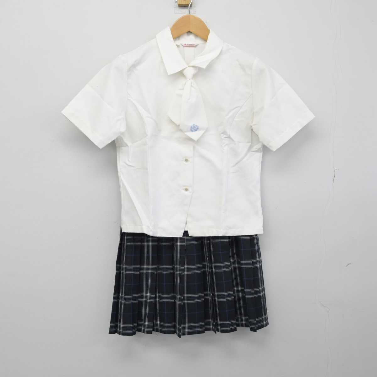 【中古】愛知県 聖カピタニオ女子高等学校 女子制服 2点（シャツ・スカート）sf032747 中古制服通販パレイド
