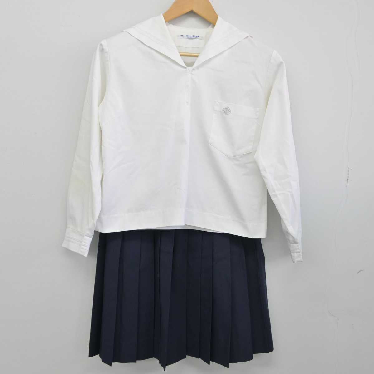 【中古】山口県 山口中央高等学校 女子制服 2点（セーラー服・スカート）sf032871 中古制服通販パレイド