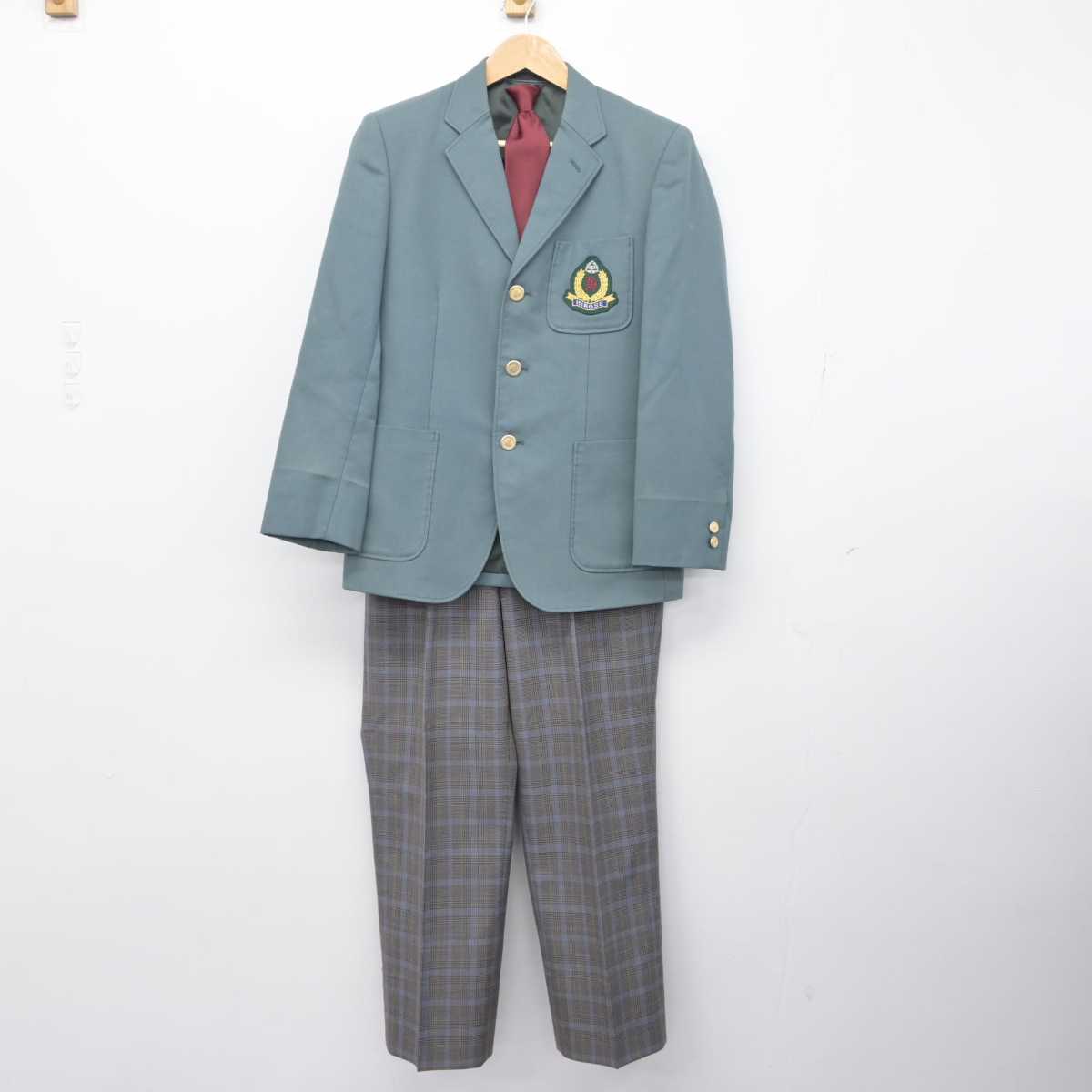 【中古】宮城県 仙台市立広瀬中学校 男子制服 3点（ブレザー・ズボン）sf033001 中古制服通販パレイド