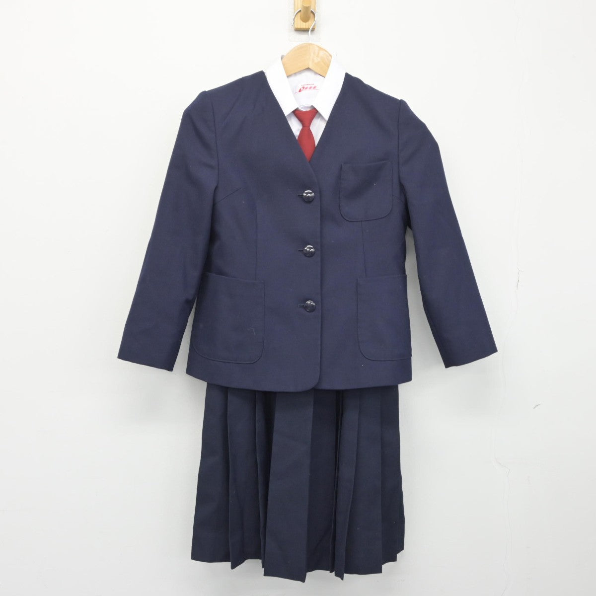 【中古】埼玉県 北陽中学校 女子制服 4点（ブレザー・シャツ・ジャンパースカート）sf033130 中古制服通販パレイド