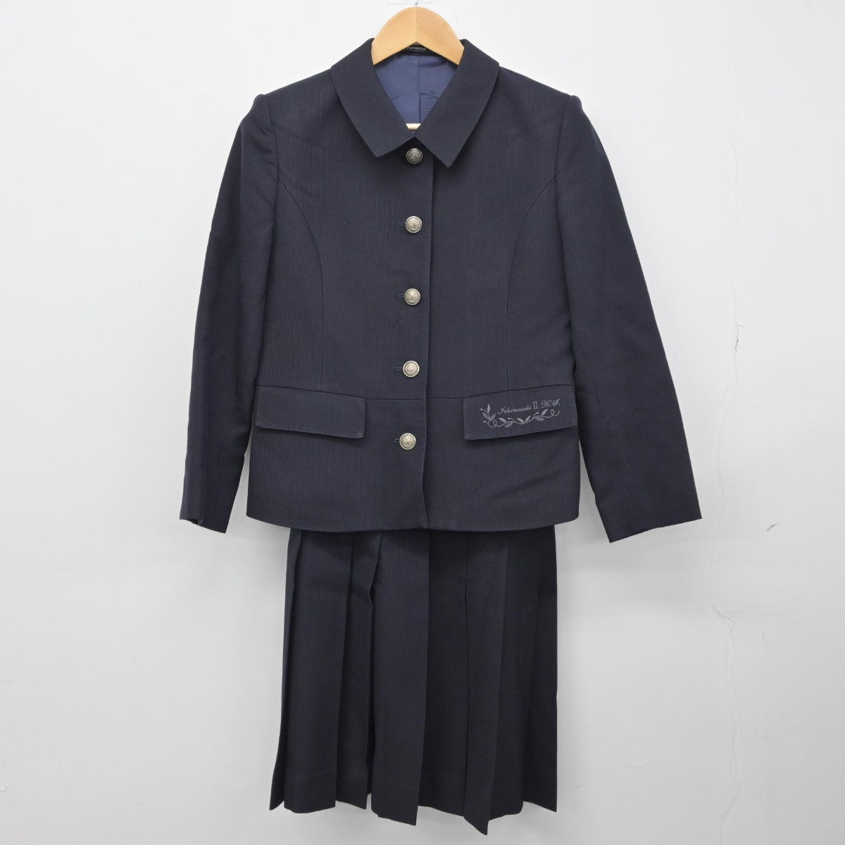 【中古】岩手県 一関第二高等学校 女子制服 2点（ブレザー・スカート）sf033146 中古制服通販パレイド