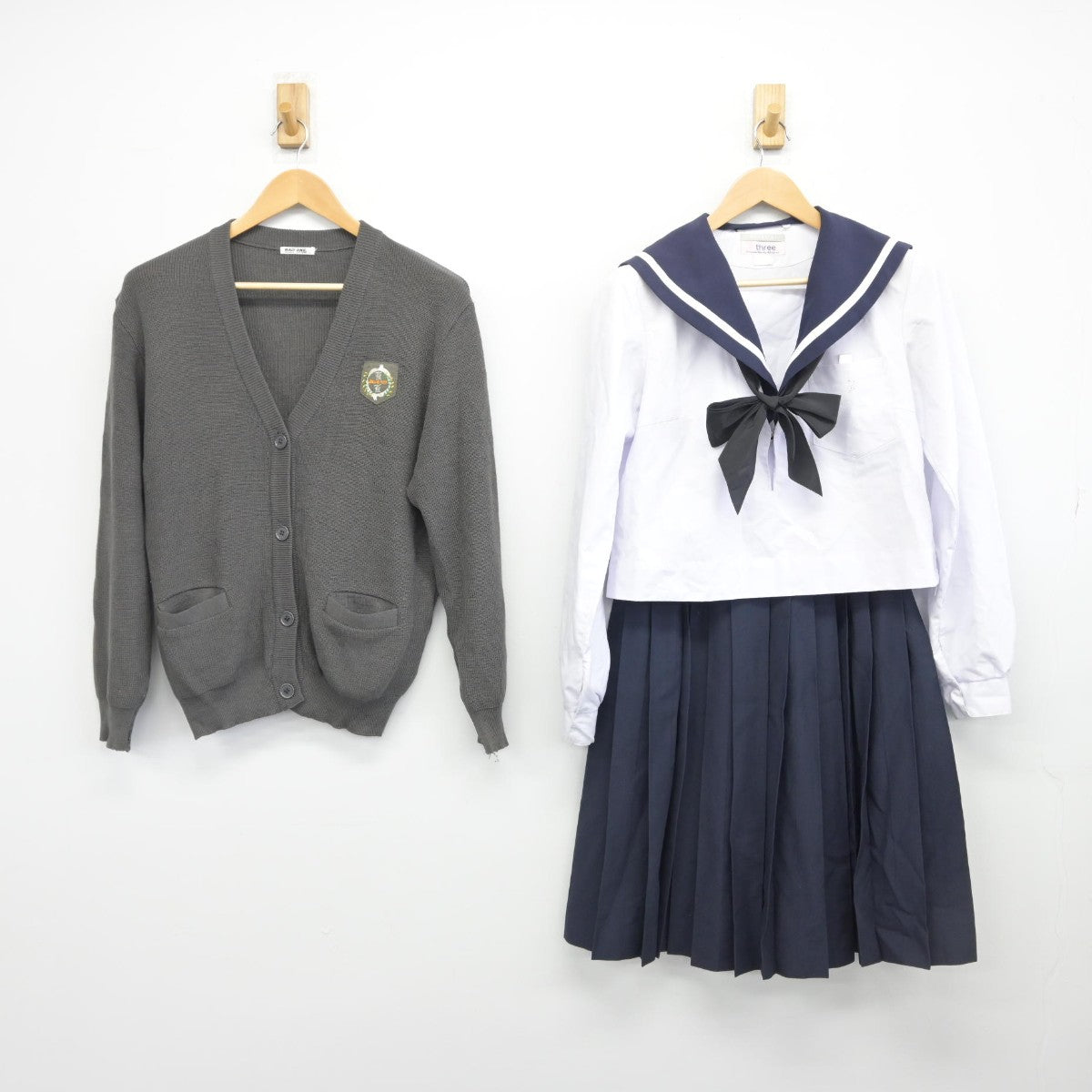 【中古】愛知県 刈谷北高等学校 女子制服 4点（ニット・セーラー服・スカート）sf033384 中古制服通販パレイド