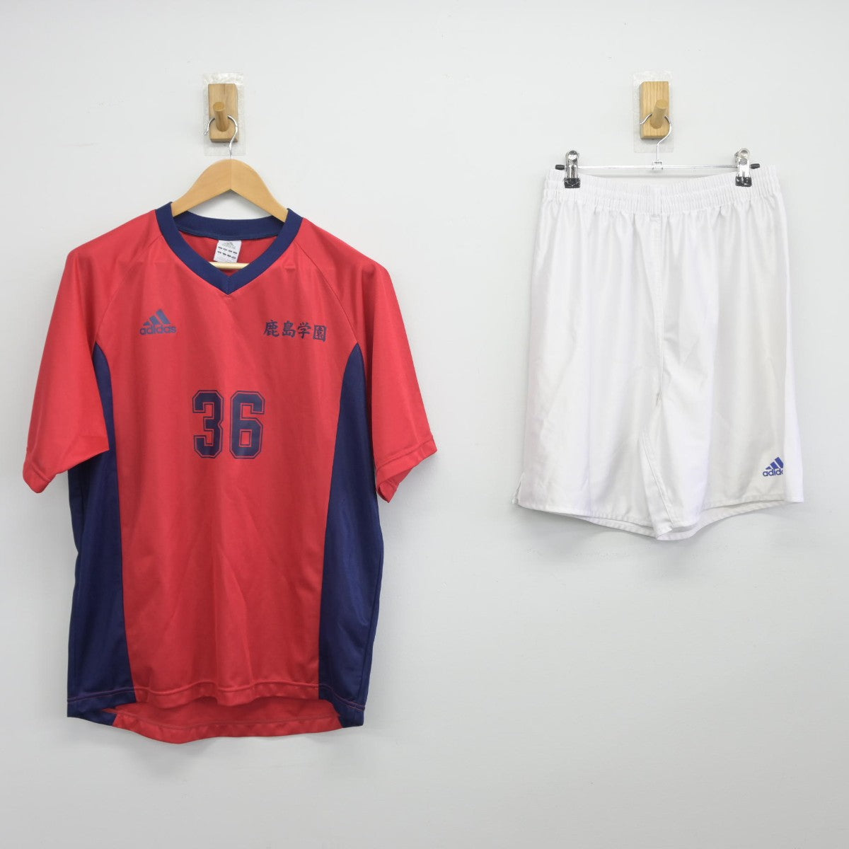 【中古】茨城県 鹿島学園高等学校サッカー部ユニフォーム 男子制服 3点（部活ユニフォーム 上・部活ユニフォーム 下・その他アイテム）sf0