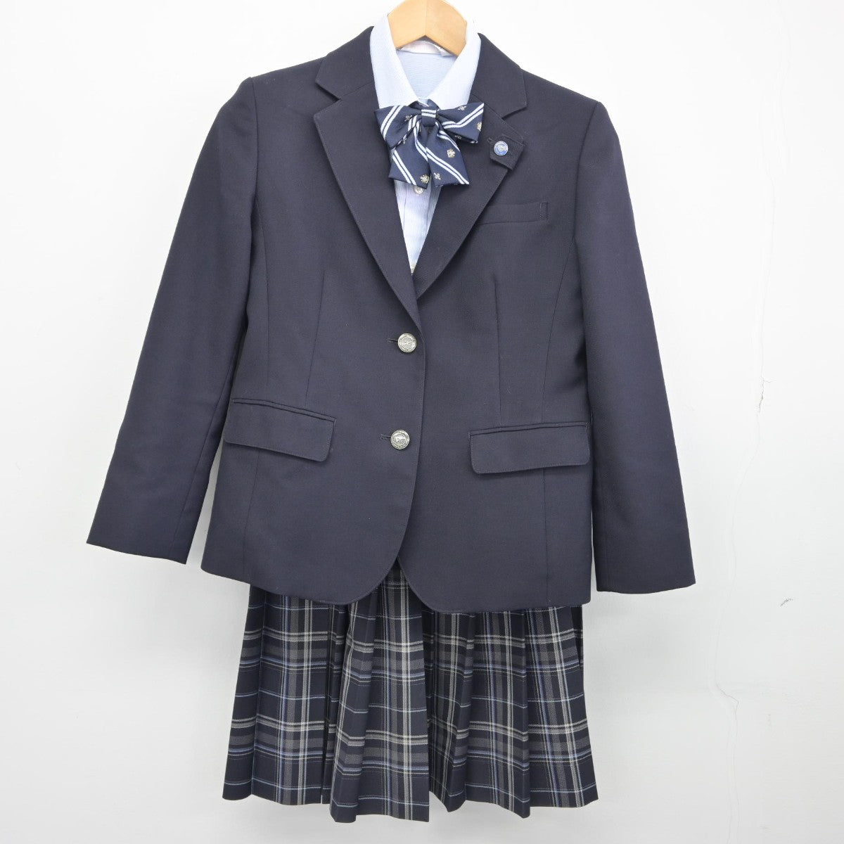 【中古】山梨県 甲府東高等学校 女子制服 4点（ブレザー・シャツ・スカート）sf034271 中古制服通販パレイド