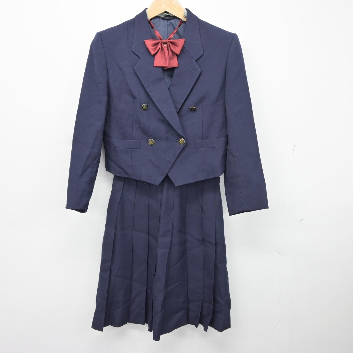 【中古】大阪府 関西大学第一中学校・高等学校 女子制服 5点（ブレザー・スカート）sf034548 中古制服通販パレイド