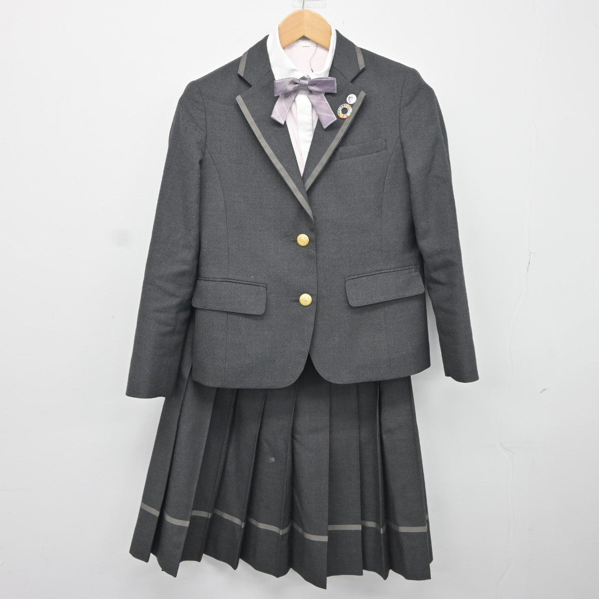 【中古】大阪府 相愛中学校 女子制服 4点（ブレザー・シャツ・スカート）sf034556 中古制服通販パレイド