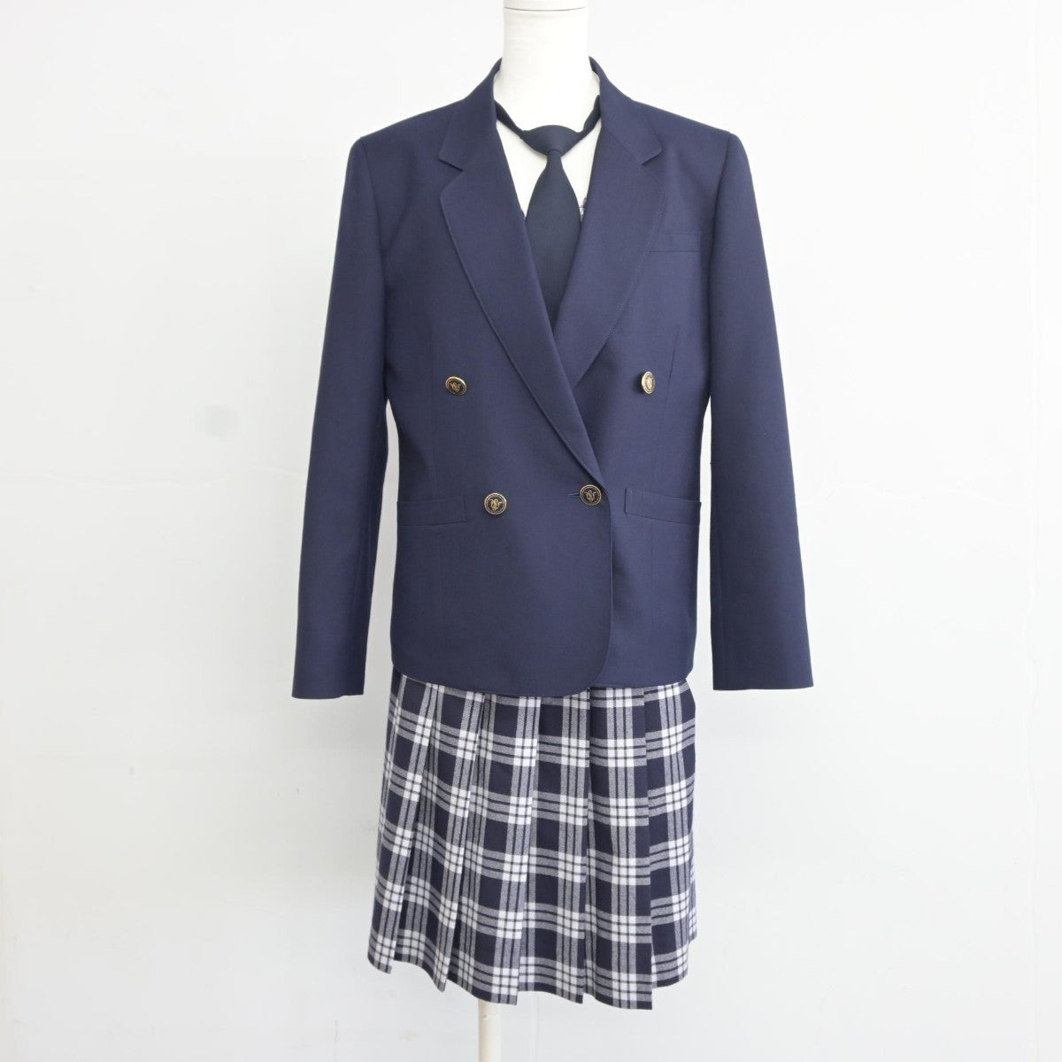 【中古】宮城県 聖和学園高等学校 女子制服 4点（ブレザー・ベスト・スカート）sf034696 中古制服通販パレイド