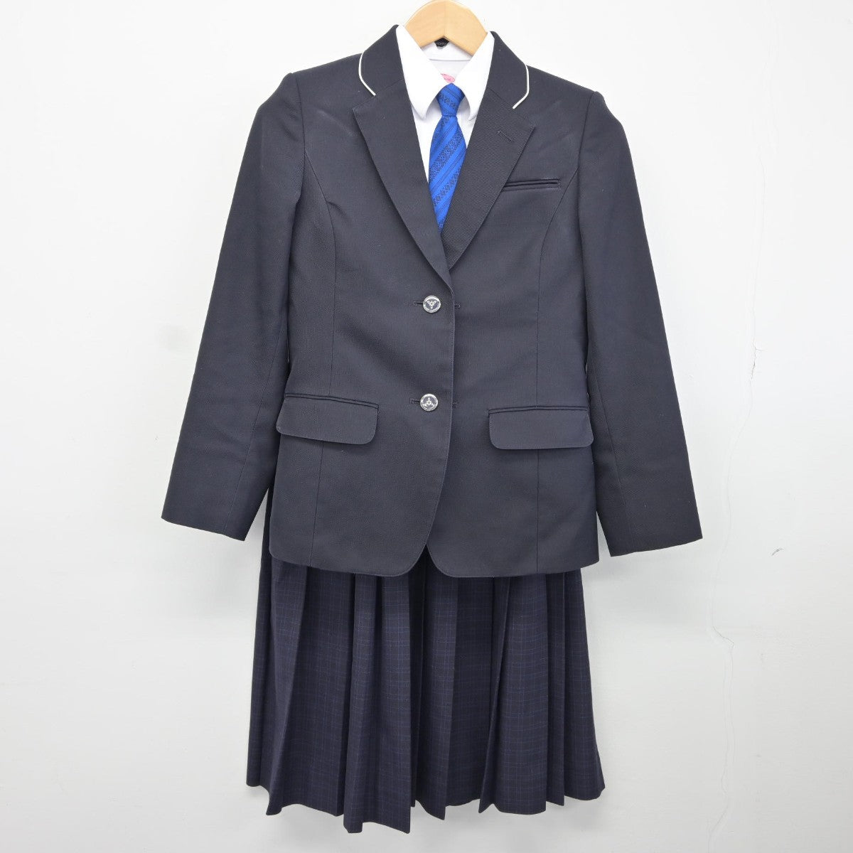 【中古】福岡県 福岡市立姪浜中学校 女子制服 4点（ブレザー・シャツ・スカート）sf034751 中古制服通販パレイド