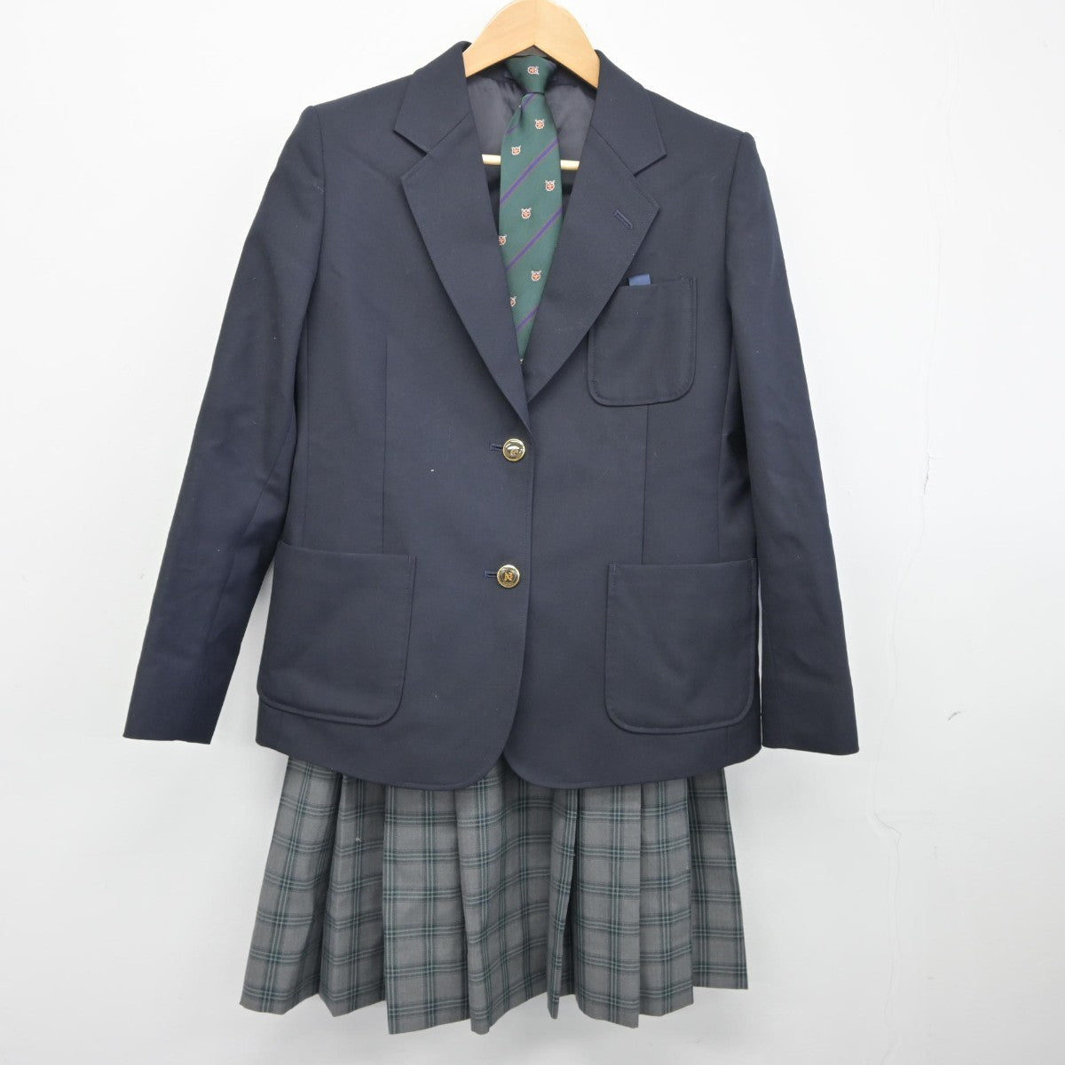 【中古】宮城県 仙台市立七北田中学校 女子制服 3点（ブレザー・スカート）sf034755 中古制服通販パレイド