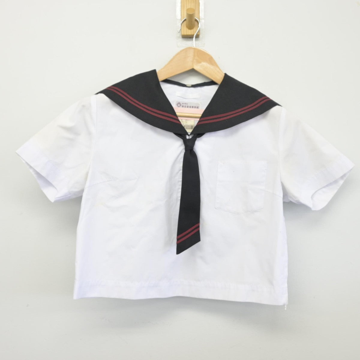 【中古】岩手県 岩谷堂高等学校旧制服 女子制服 3点（セーラー服）sf034940 中古制服通販パレイド