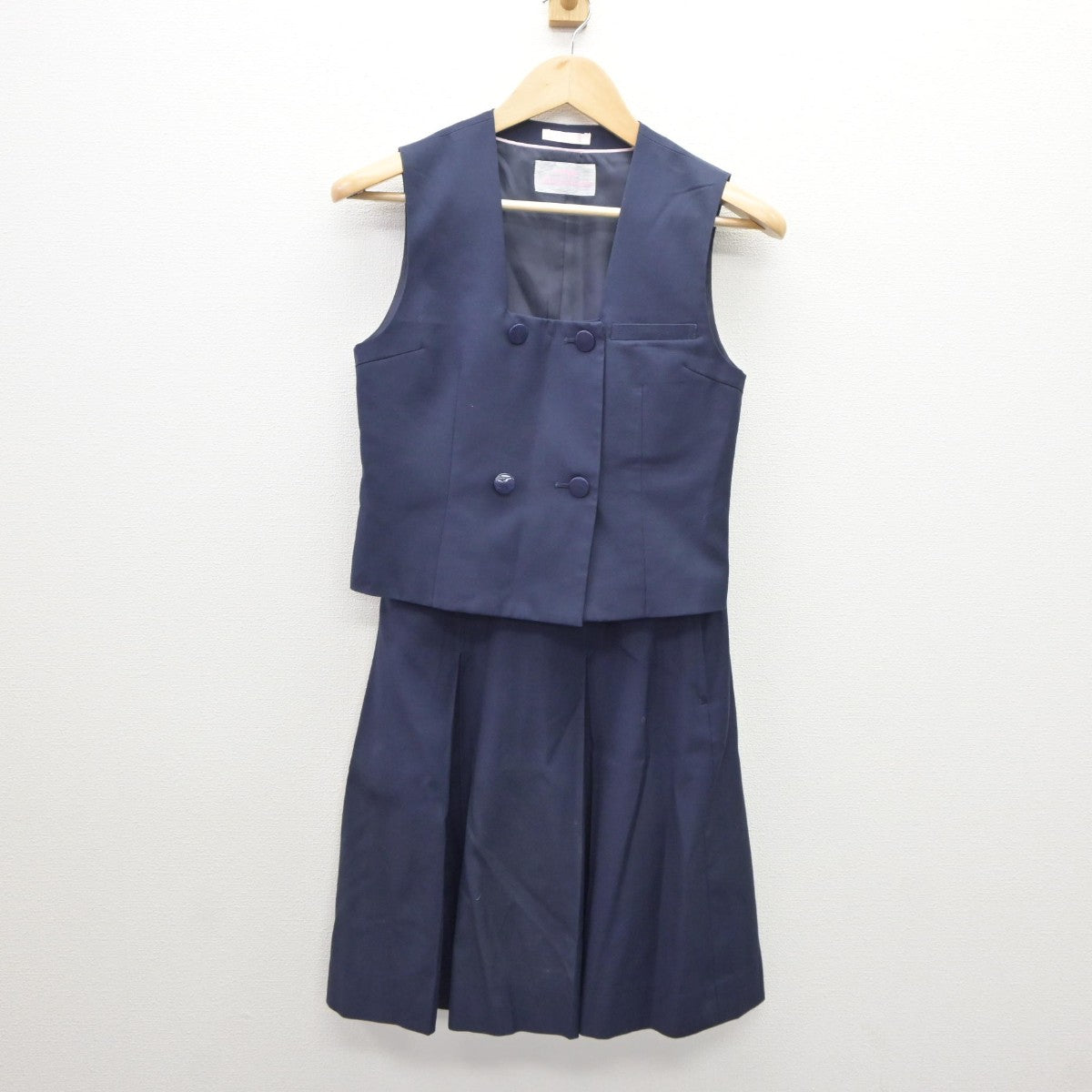 【中古】埼玉県 所沢北高等学校 女子制服 2点（ベスト・スカート）sf035031 中古制服通販パレイド