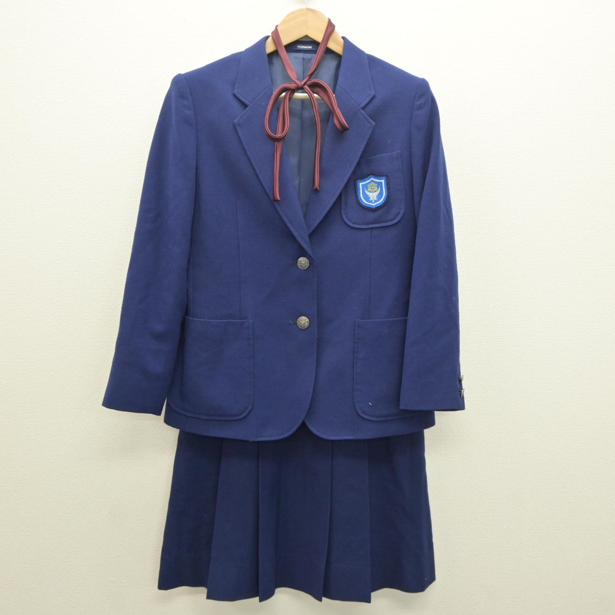 【中古】北海道 明苑中学校 女子制服 4点(ブレザー・ベスト・スカート)sf035060 中古制服通販パレイド