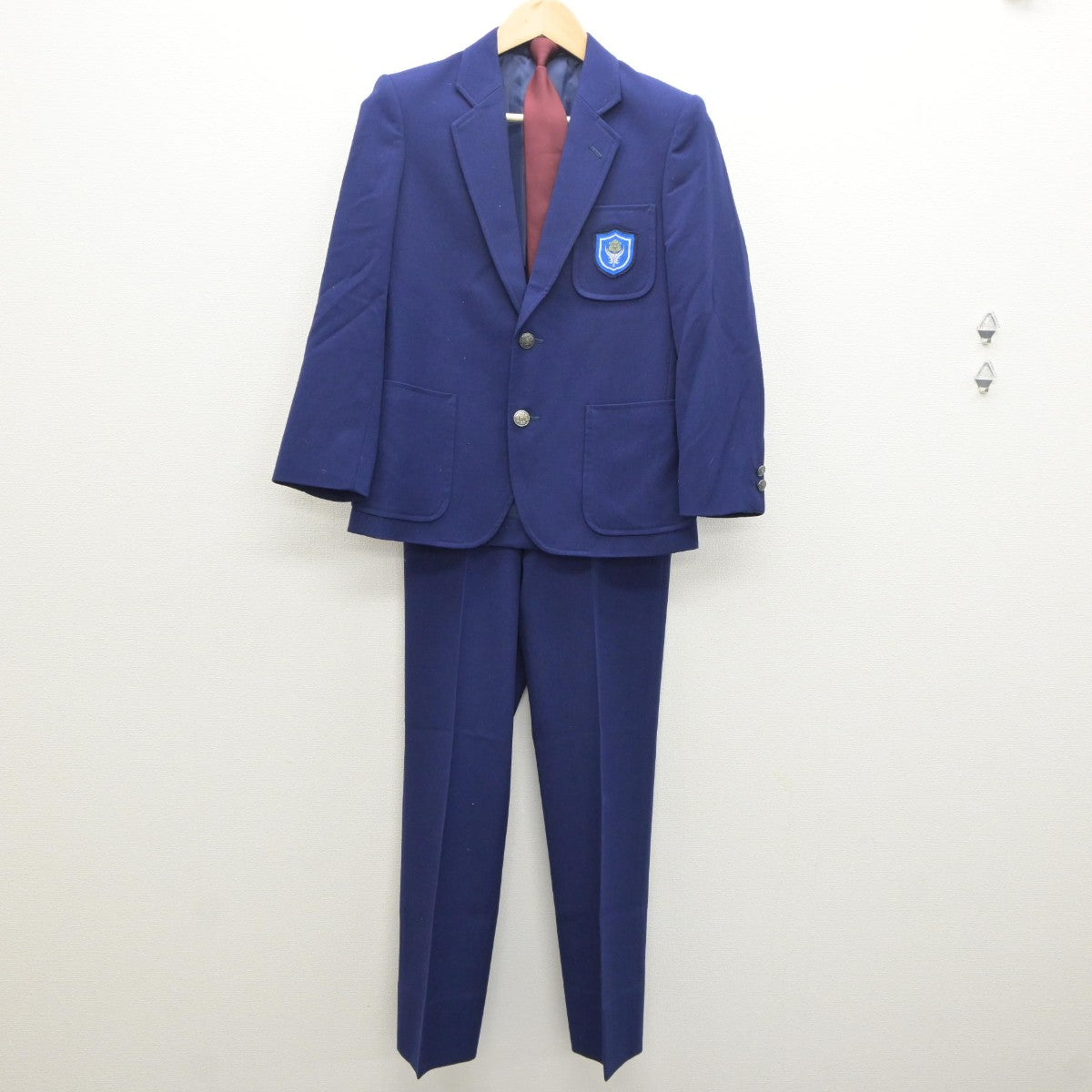 【中古】北海道 明苑中学校 男子制服 3点（ブレザー・ズボン）sf035067 中古制服通販パレイド