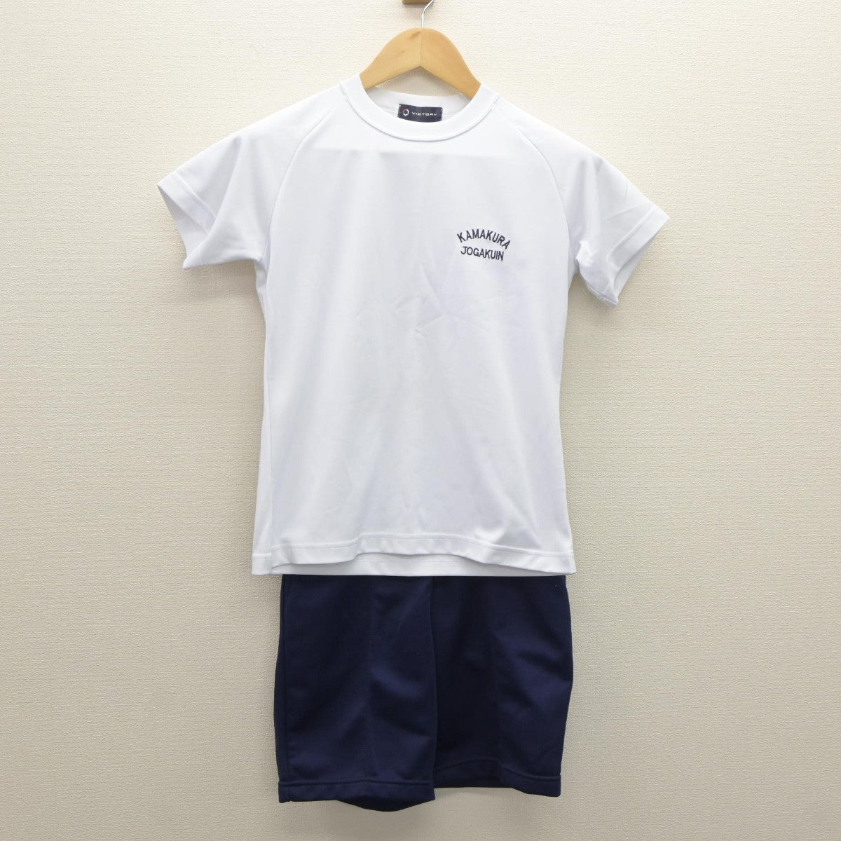 【中古】神奈川県 私立鎌倉女学院中学・高等学校 女子制服 2点（体操服 上・体操服 下）sf035085 中古制服通販パレイド