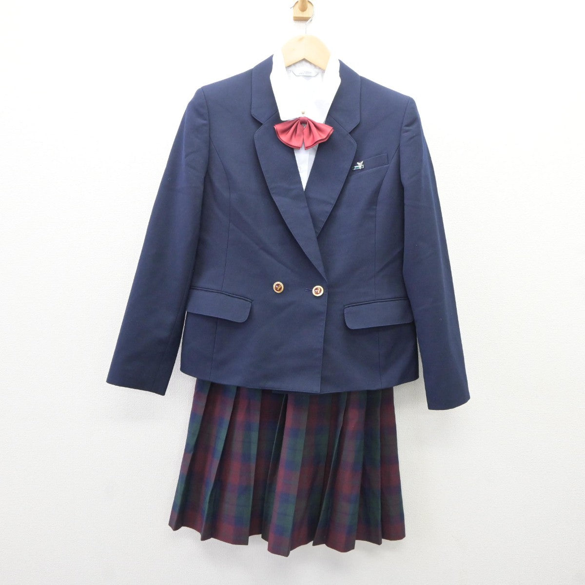【中古】秋田県 秋田商業高等学校 女子制服 4点(ブレザー・シャツ・スカート)sf035256 中古制服通販パレイド