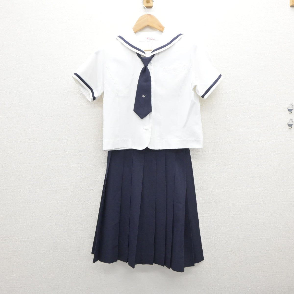 【中古】東京都 東京家政大学附属女子高等学校 女子制服 4点（セーラー服・スカート）sf035348 中古制服通販パレイド