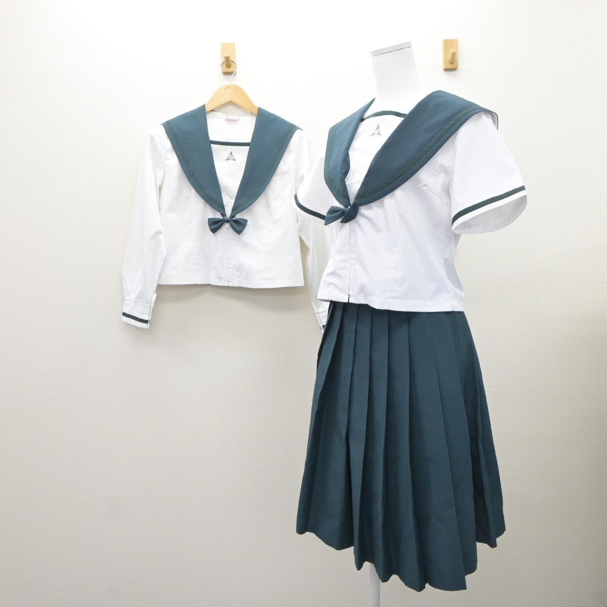 【中古】千葉県 成田国際高等学校 女子制服 5点（セーラー服・スカート）sf035354 中古制服通販パレイド