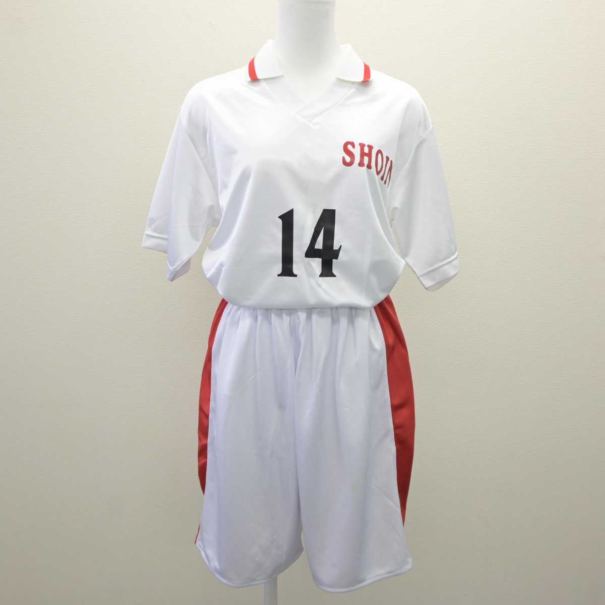 【中古】愛知県 松蔭高等学校 女子サッカー部ユニフォーム 女子制服 2点（部活ユニフォーム 上・部活ユニフォーム 下）sf035530