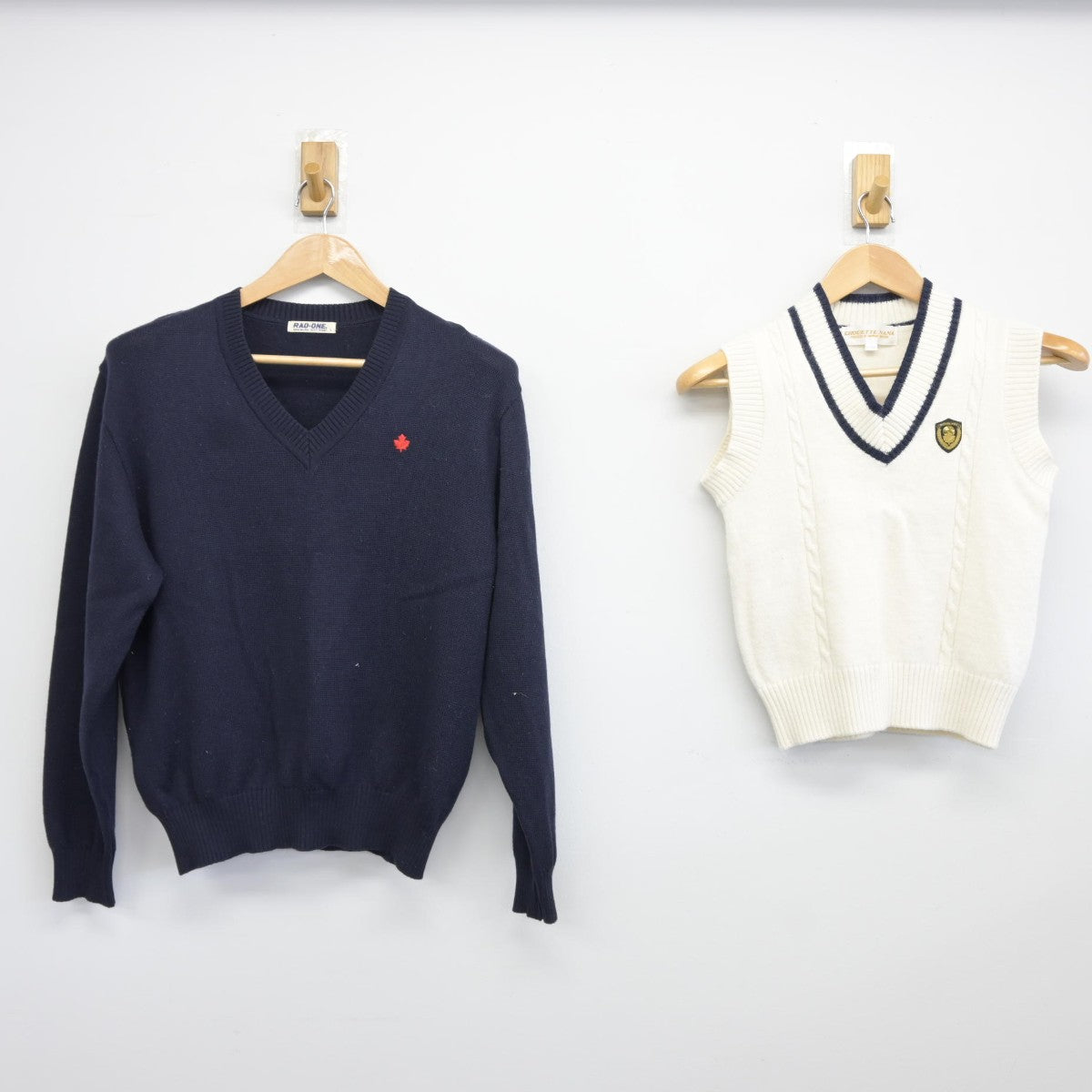 【中古】愛知県 名古屋国際高等学校 女子制服 2点（ニット・ニットベスト）sf036010 中古制服通販パレイド