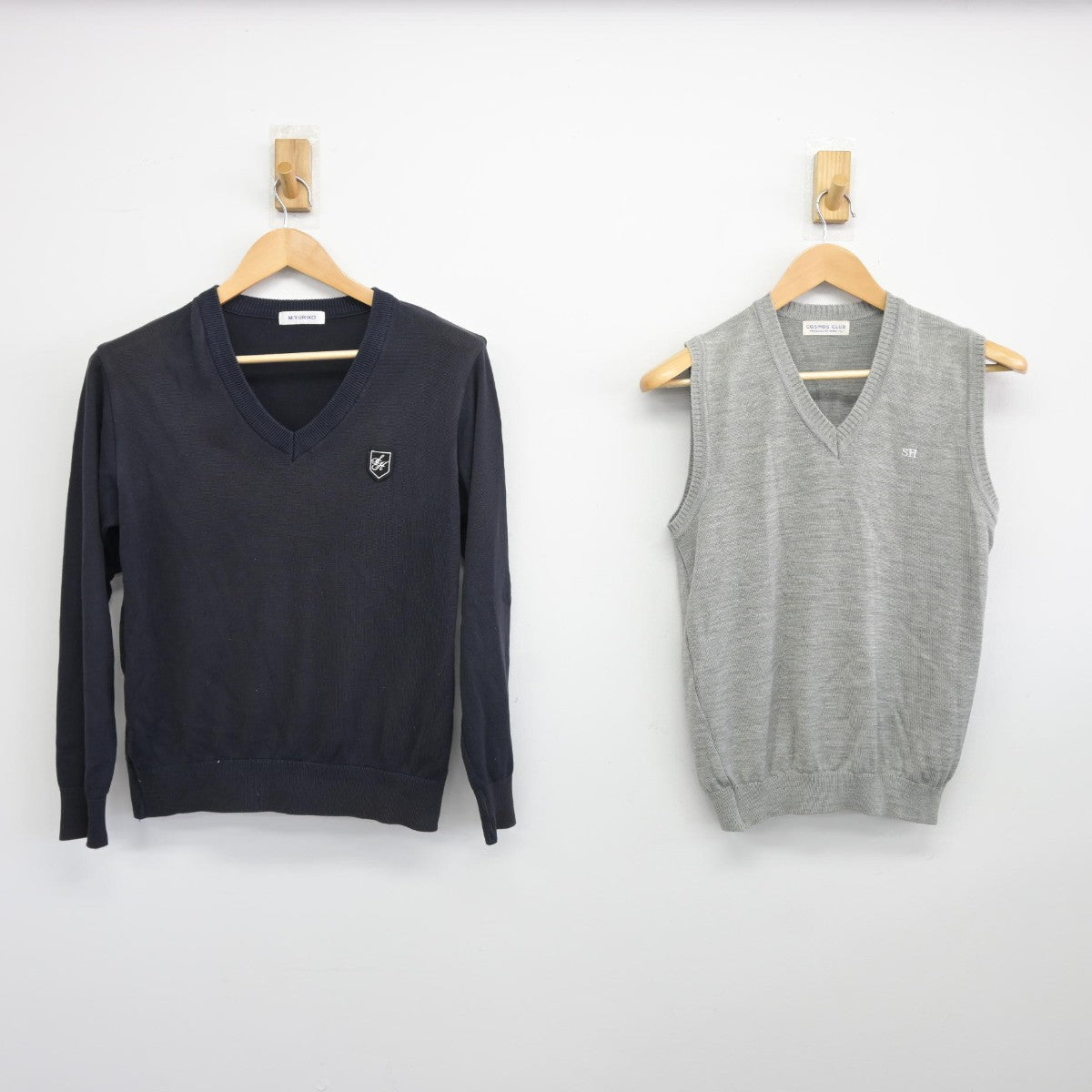 【中古】埼玉県 栄東中学高等学校 女子制服 2点（ニット・ニットベスト）sf036050 中古制服通販パレイド