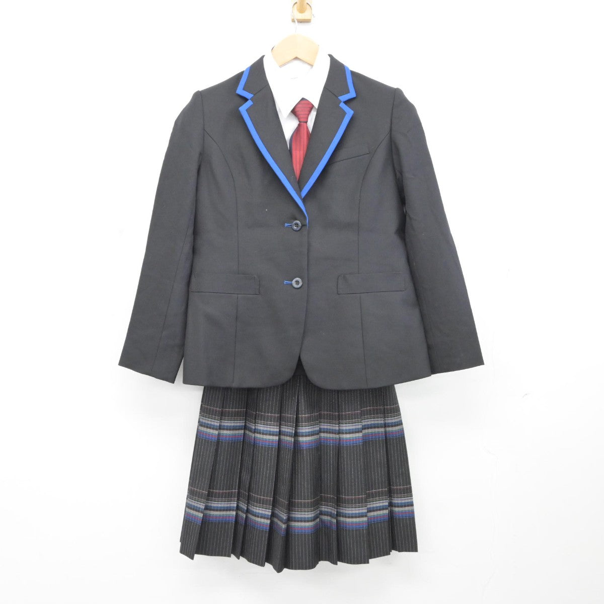 【中古】大阪府 賢明学院高等学校 女子制服 4点（ブレザー・シャツ・スカート）sf036994 中古制服通販パレイド