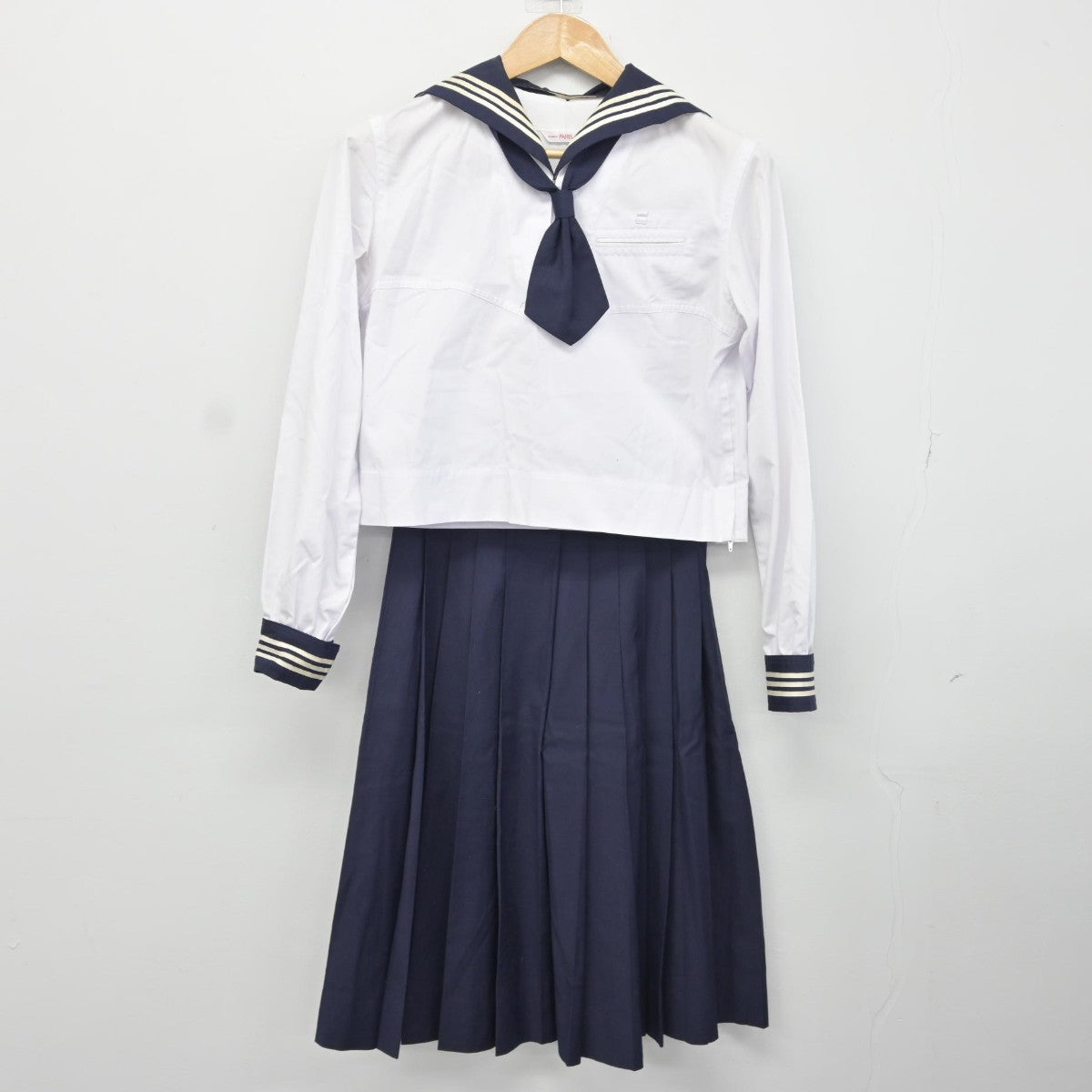 【中古】東京都 十文字中学高等学校 女子制服 4点（セーラー服・シャツ・スカート）sf037129 中古制服通販パレイド