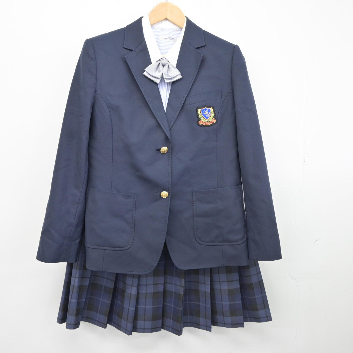 【中古】秋田県 秋田中央高等学校 女子制服 4点（ブレザー・シャツ・スカート）sf037248 中古制服通販パレイド