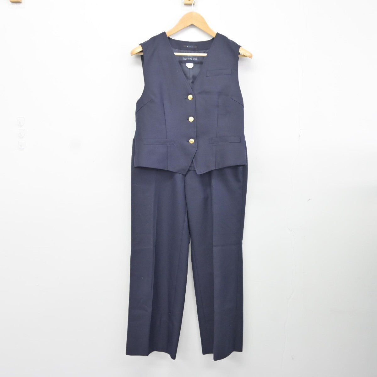 【中古】長野県 上田市立第二中学校 女子制服 2点（ベスト・ズボン）sf037328 中古制服通販パレイド