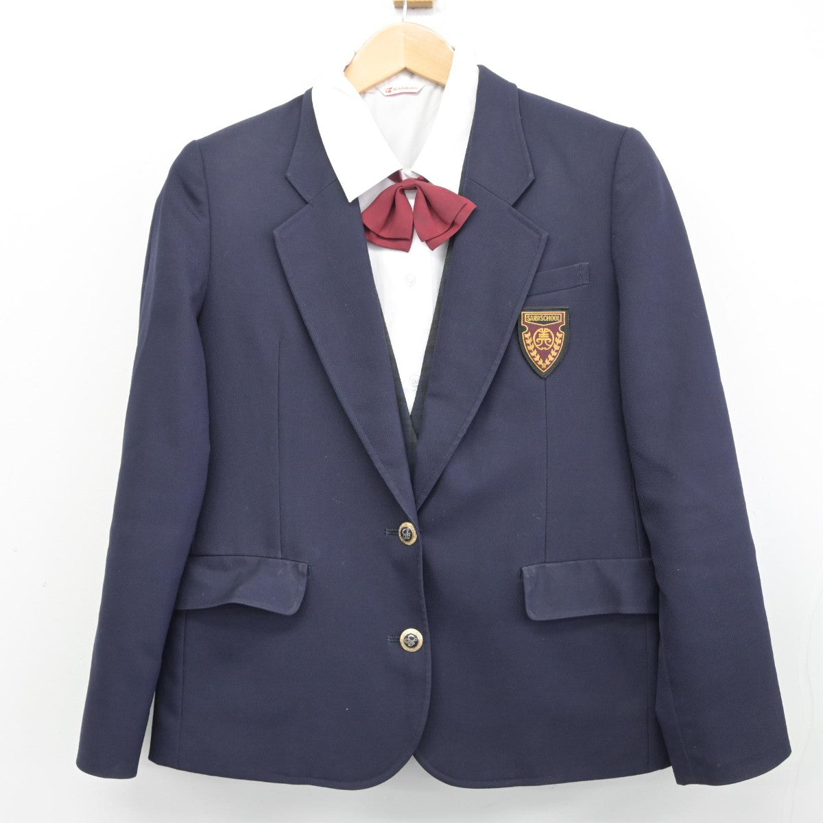 【中古】愛媛県 済美高等学校 女子制服 4点（ブレザー・シャツ・ベスト）sf037728 中古制服通販パレイド