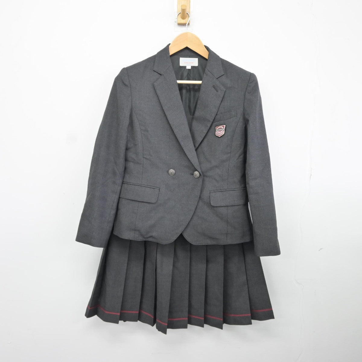 【中古】東京都 桜美林中学校高等学校 女子制服 3点（ブレザー・ニット・スカート）sf037852 中古制服通販パレイド