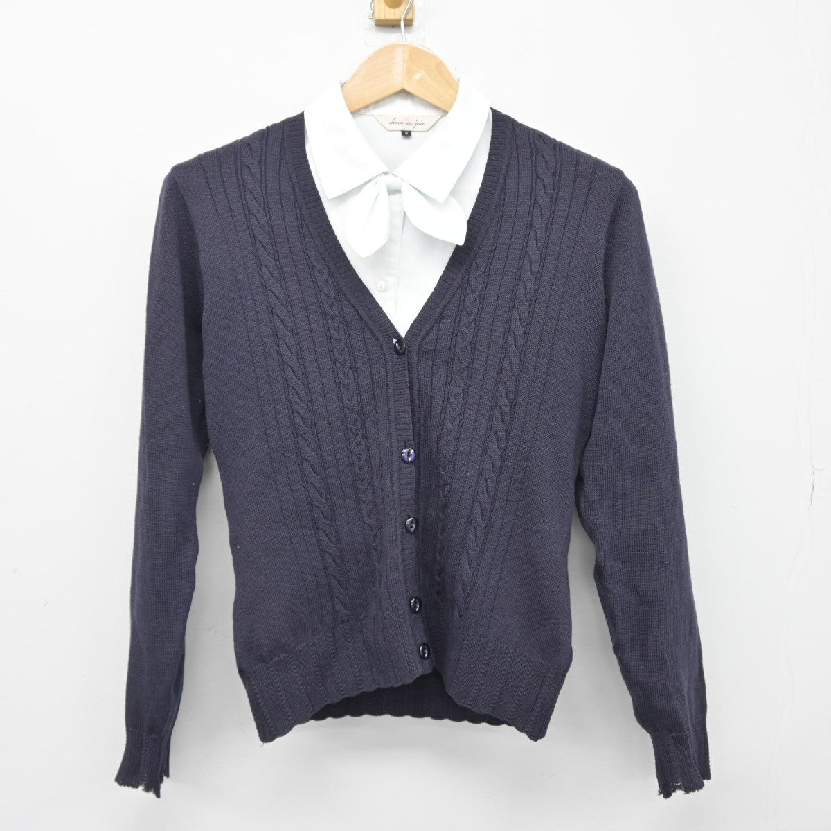 【中古】福島県 福島信用金庫 女子制服 2点（シャツ・ニット）sf038380 中古制服通販パレイド