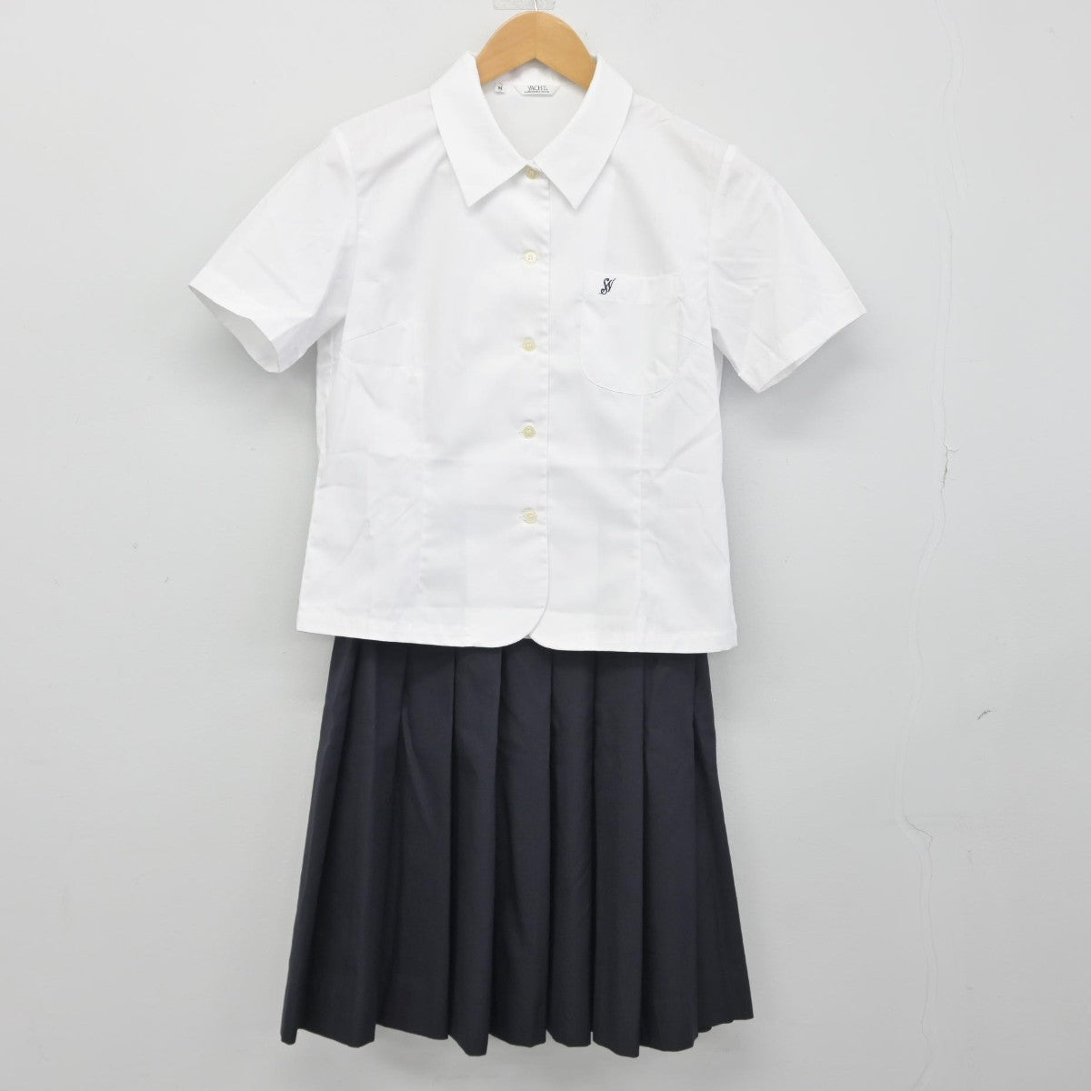 【中古】宮城県 仙台二華高等学校 女子制服 3点（シャツ・スカート）sf038596 中古制服通販パレイド