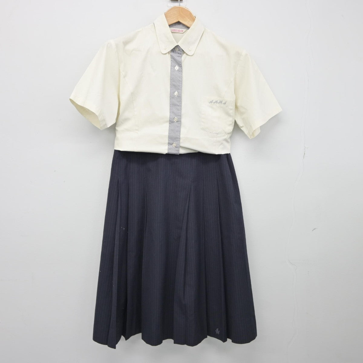 【中古】兵庫県 尼崎高等学校 女子制服 3点(シャツ・スカート)sf038761 中古制服通販パレイド