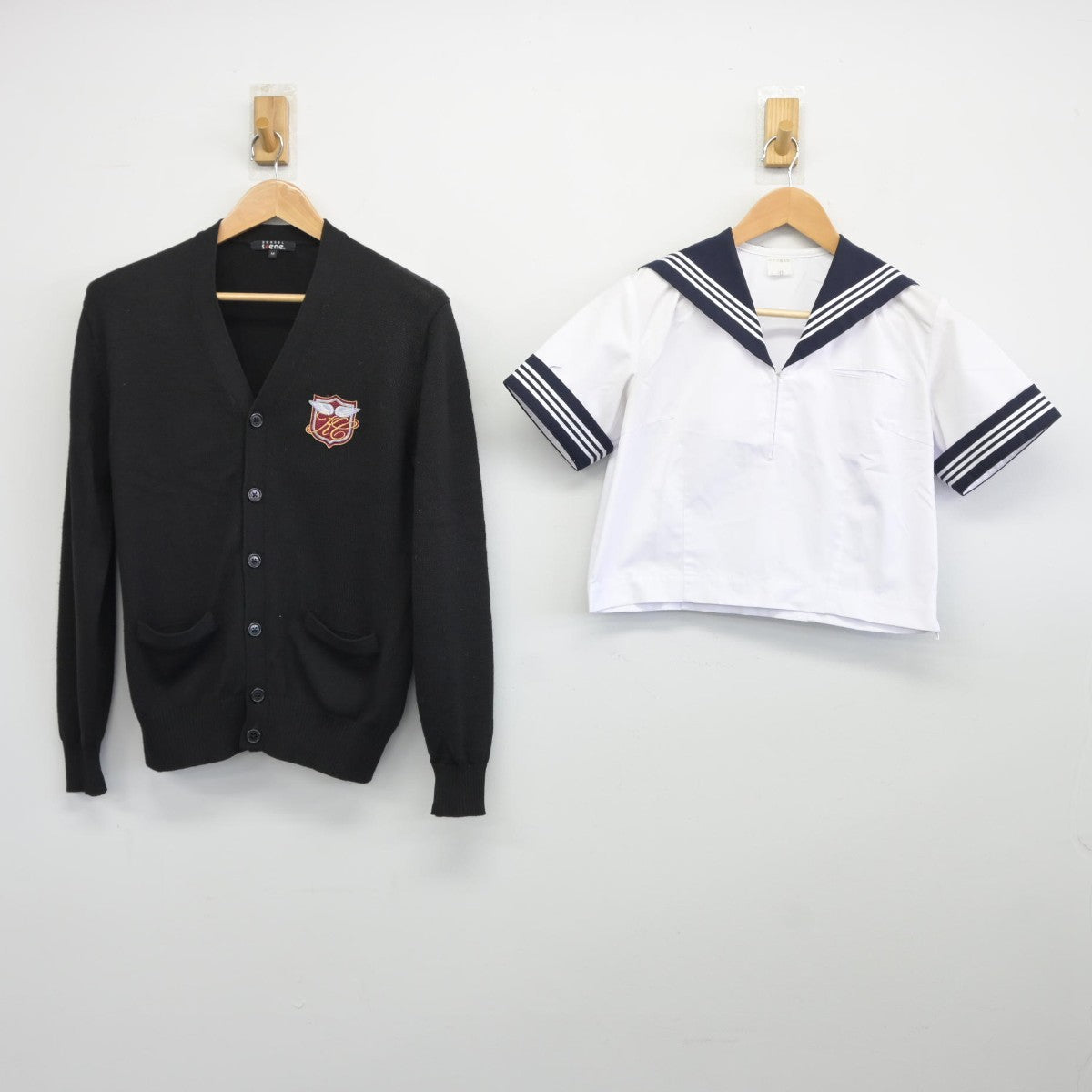 【中古】埼玉県 川越高等学校 女子制服 2点（セーラー服・ニット）sf038827 中古制服通販パレイド