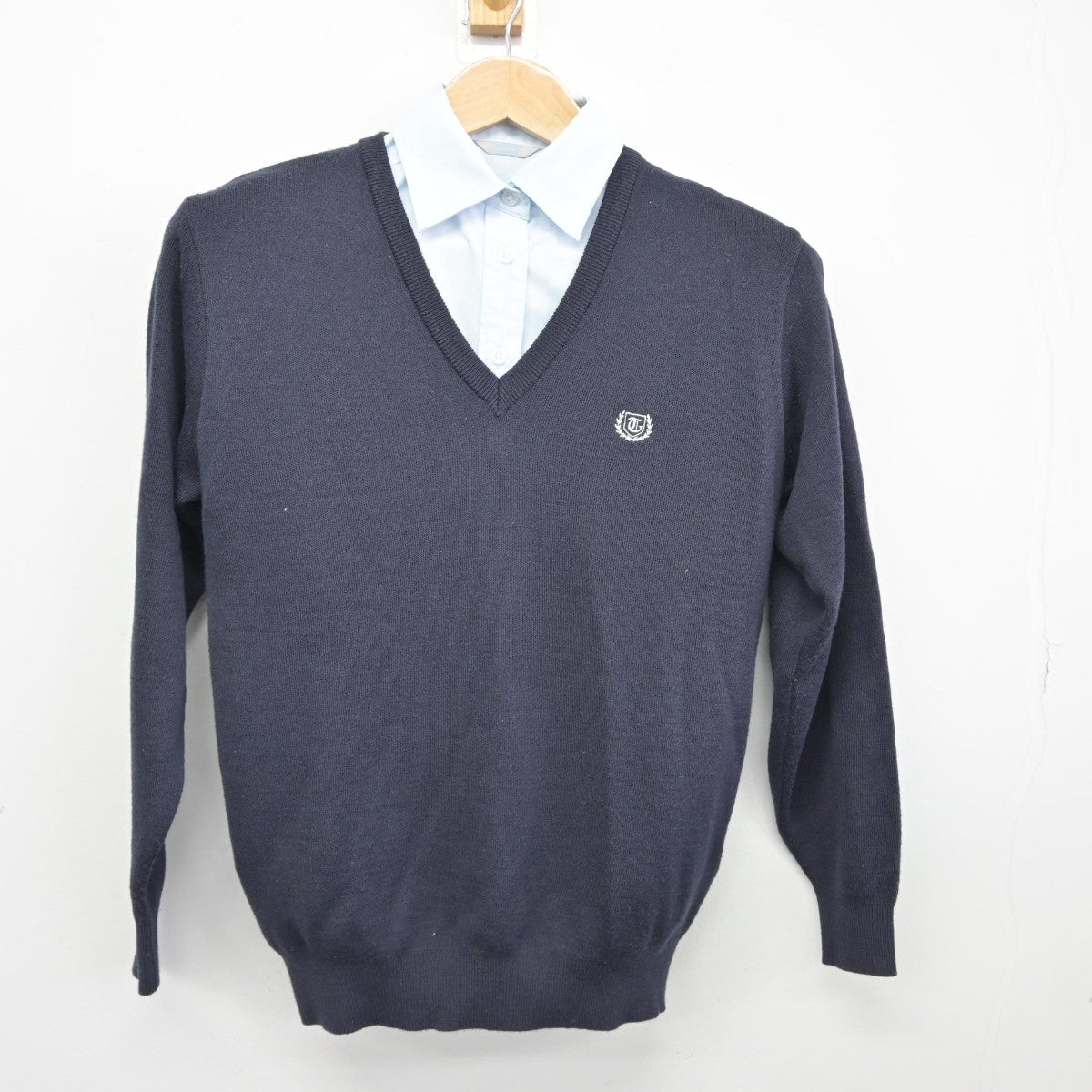 【中古】東京都 東京女子学院中学校 女子制服 3点（シャツ・ニット）sf038919 中古制服通販パレイド